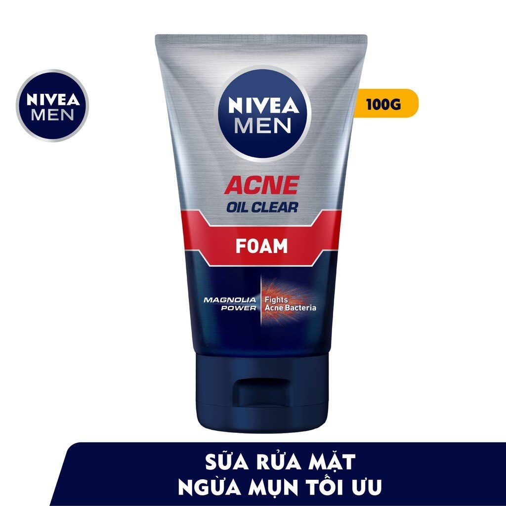 Buy NIVEA Men Total Anti Acne Foam 100g with Special Promotions Watsons VN
