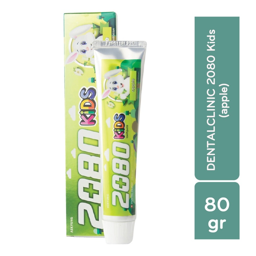 Buy DENTAL CLINIC 2080, Dental Clinic 2080 Kids Apple Toothpaste 80g with Special Promotions ...