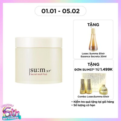 Mua ngay SU:M37º, Bông Dưỡng Ẩm Su:m37 Chứa Dưỡng Chất Secret Multi Pad 160ml (70Pcs) với khuyến ...
