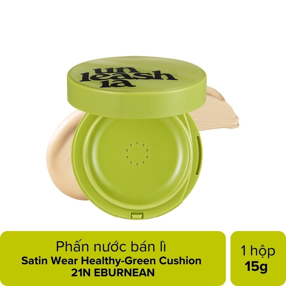Buy UNLEASHIA, Satin Wear Healthy-Green Cushion 15g .#21N Eburnean with ...